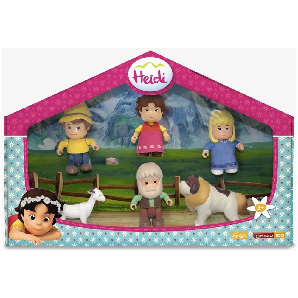 Heidi - Set Heidi, Peter, Clara, Nonno, Nebbia e Capretta - Toylandia ...